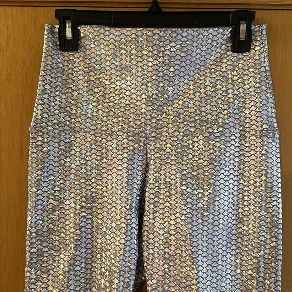 Emily Hsu Designs Mermaid Fish Scale Metallic Legging… - Gem